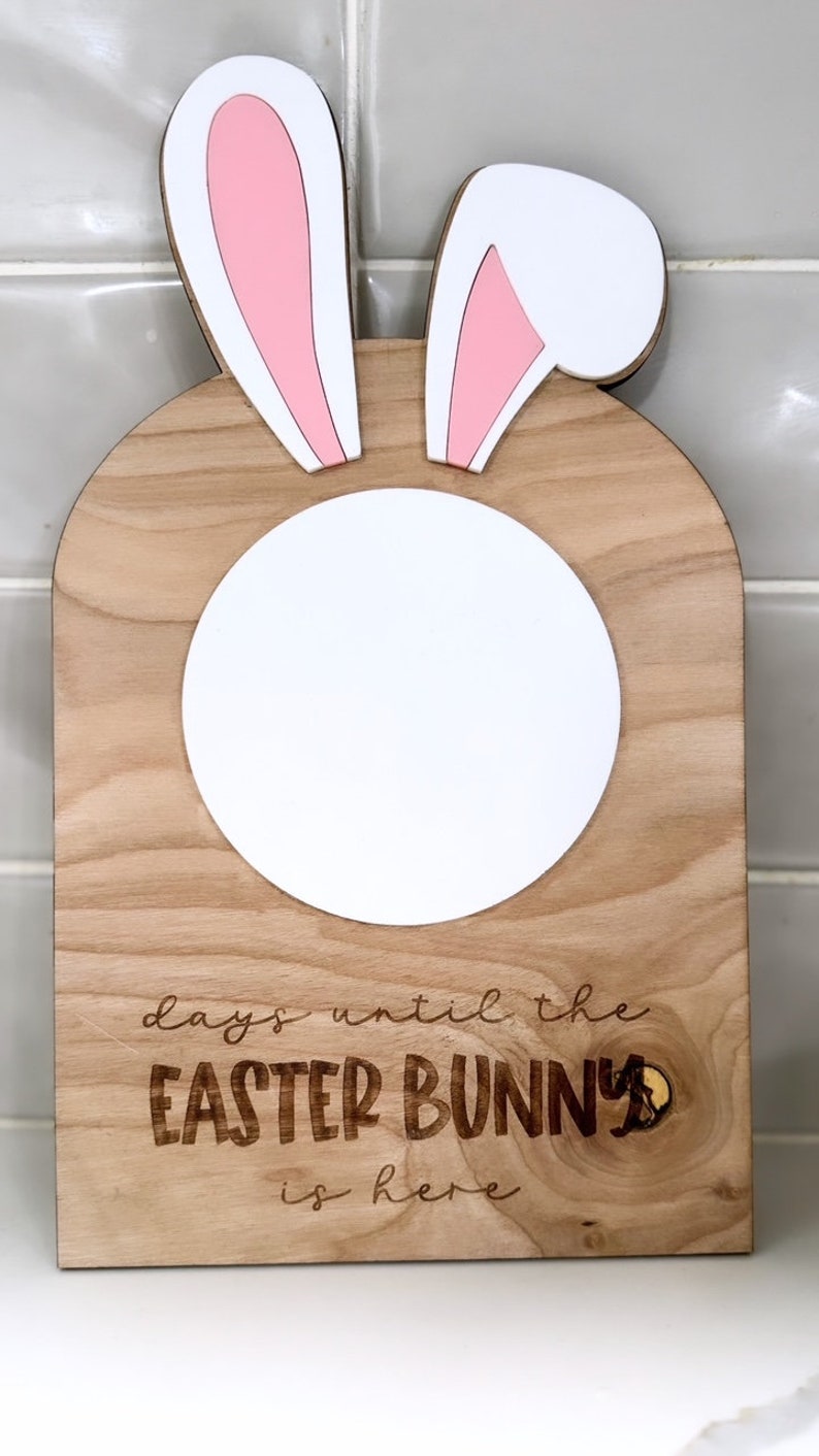 Easter Countdown, Bunny Countdown Sign, Days Until Easter, Dry Erase ...