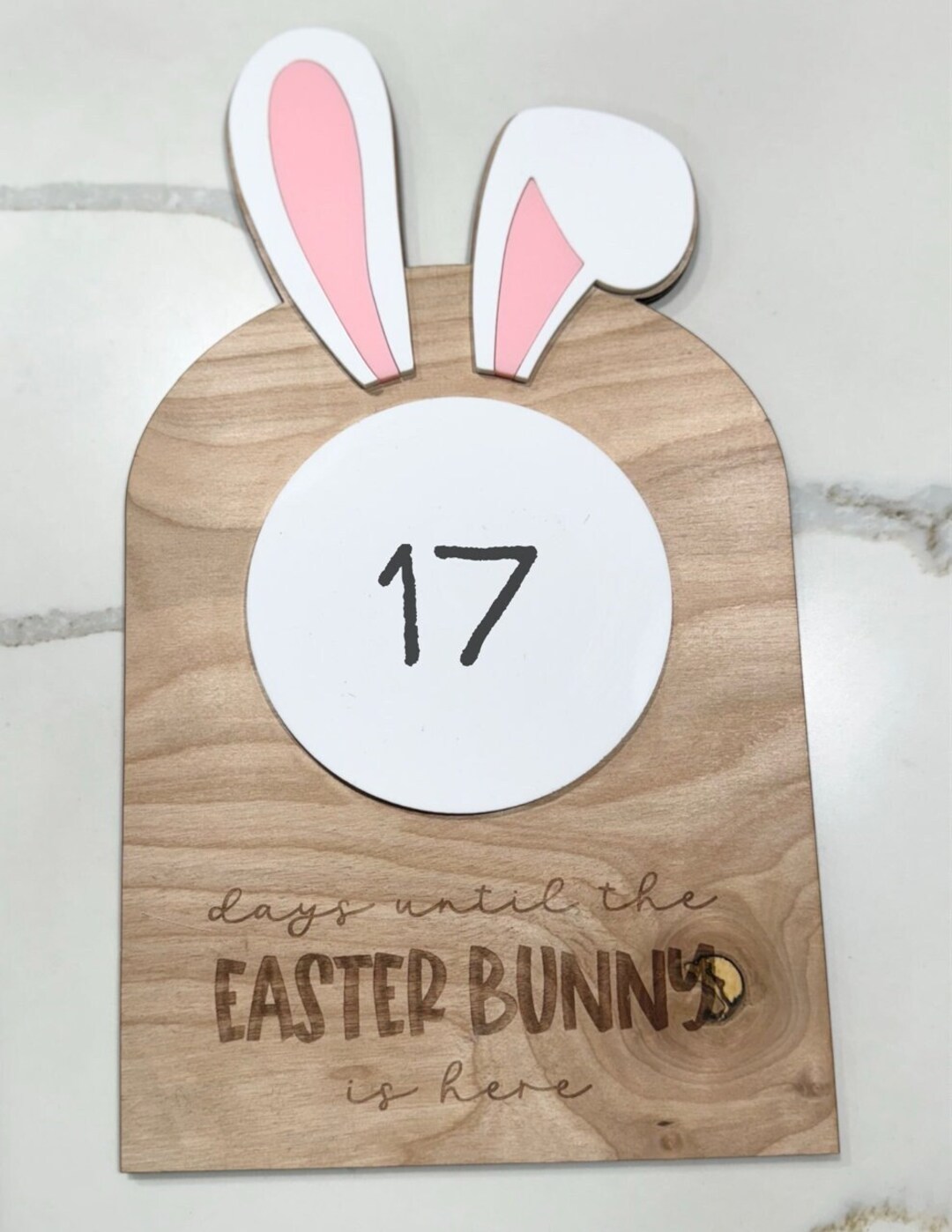 Easter Countdown, Bunny Countdown Sign, Days Until Easter, Dry Erase ...