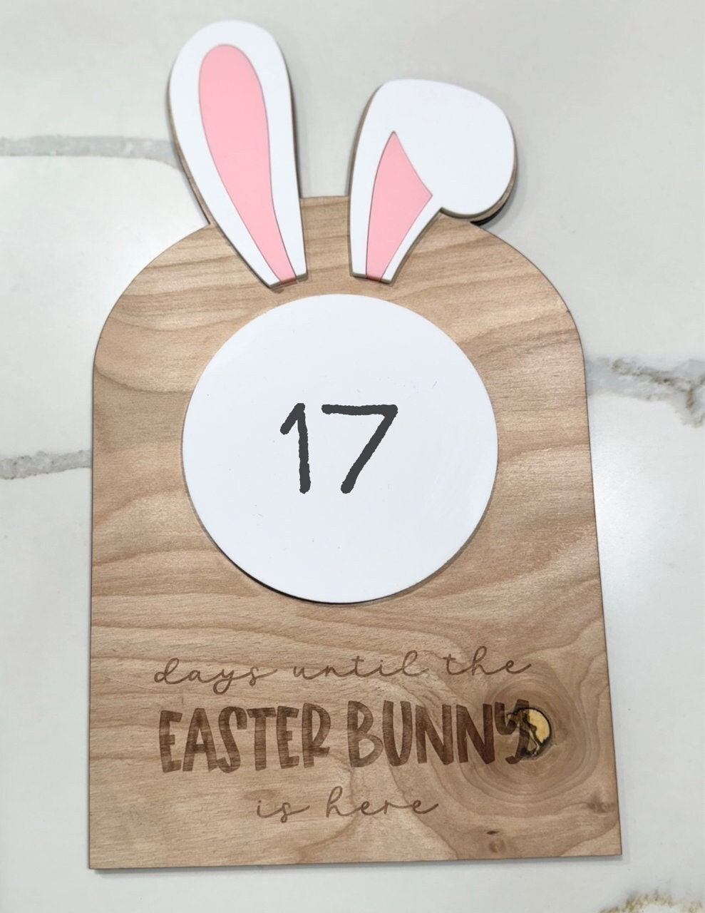 Easter Countdown, Bunny Countdown Sign, Days Until Easter, Dry Erase ...