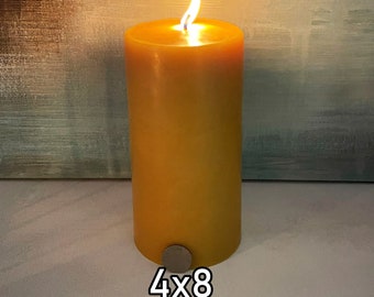 Beeswax Tealight Sample Pack / Half Dozen / Pack of 6 / 100% Natural ...