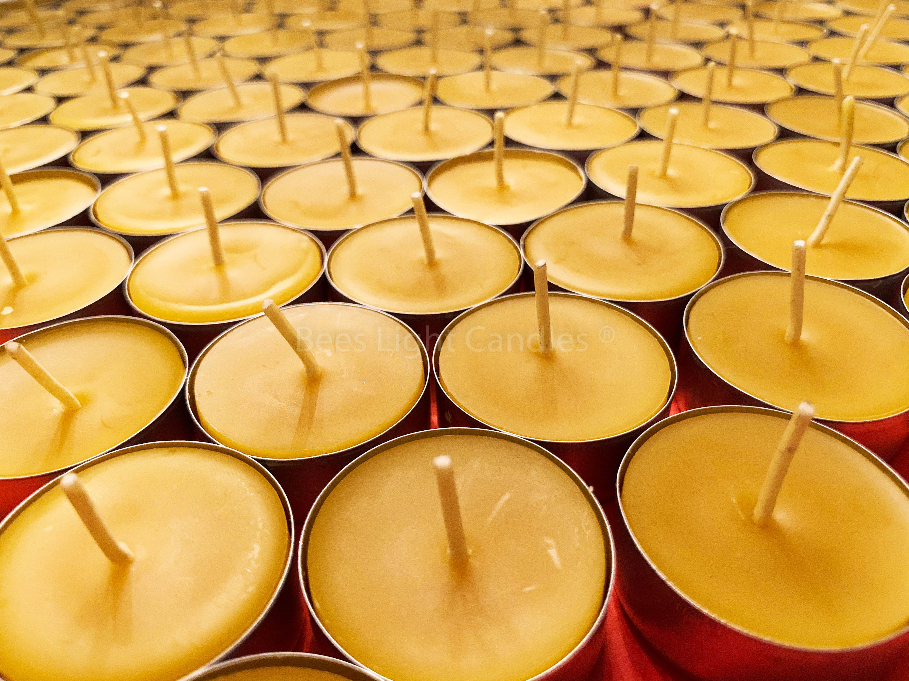 Tealight Beeswax Candles Aluminum Cups BULK Pack / 100% - Etsy