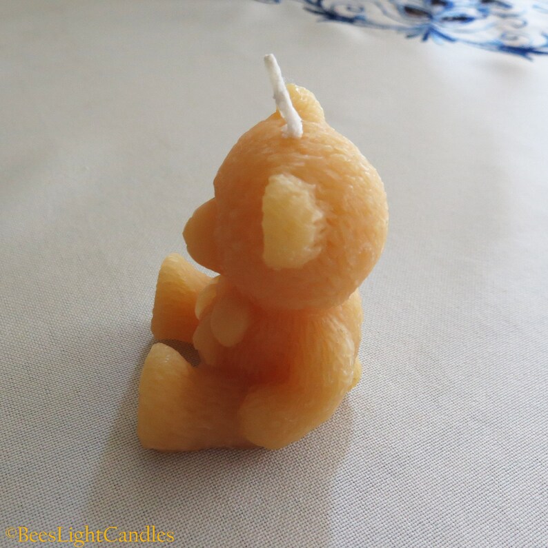 Little Bear Beeswax Candle / 100% Natural / Handmade in the USA / Cute ...