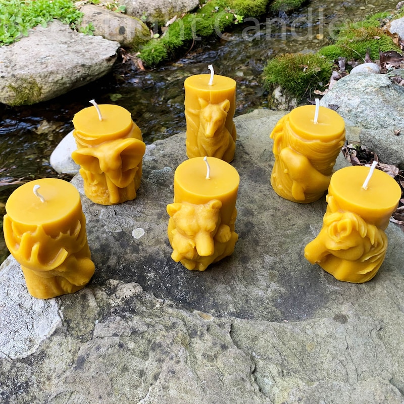 Moose Beeswax Candle - Etsy