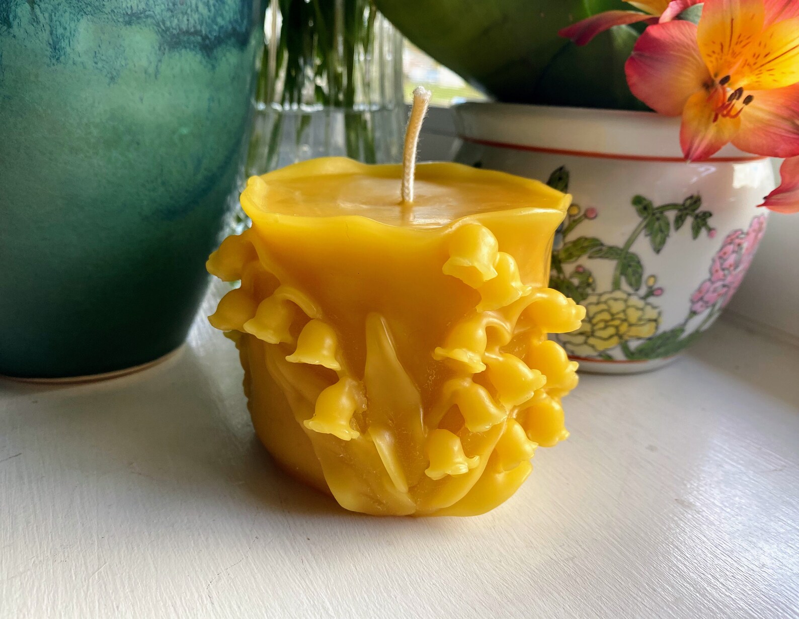 Wandering Lily Beeswax Candle Set / All Natural Bees Wax Candles ...