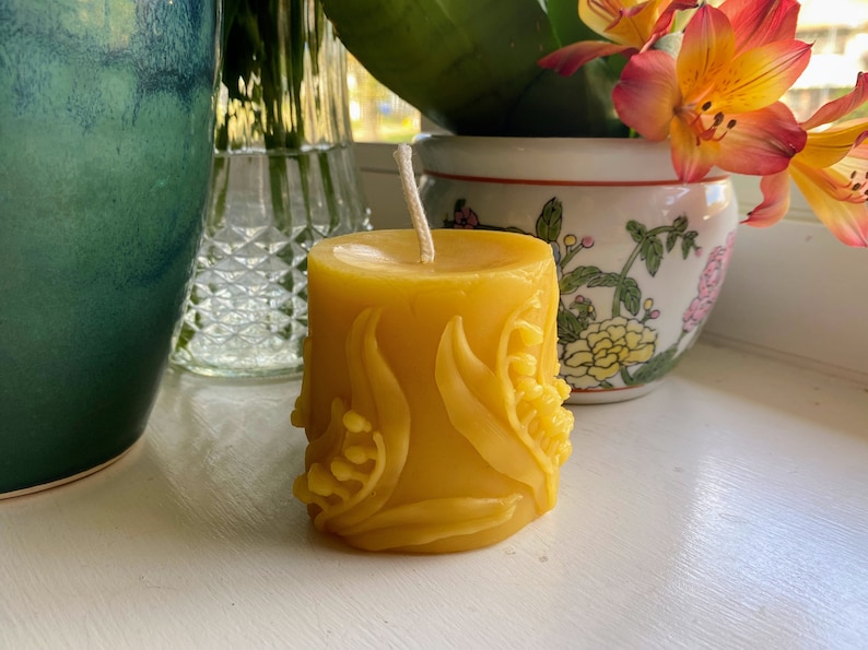 Wandering Lily Beeswax Candle Set / All Natural Bees Wax Candles ...