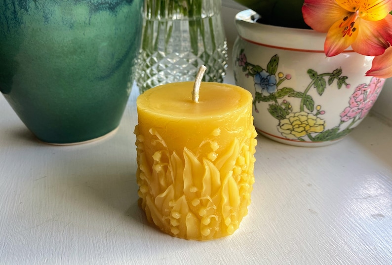 Wandering Lily Beeswax Candle Set / All Natural Bees Wax Candles ...