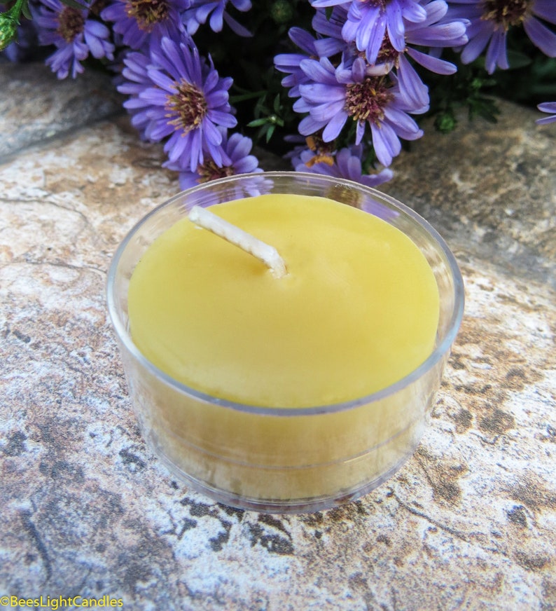Beeswax Tealight Sample Pack / Half Dozen / Pack of 6 / 100% Natural ...