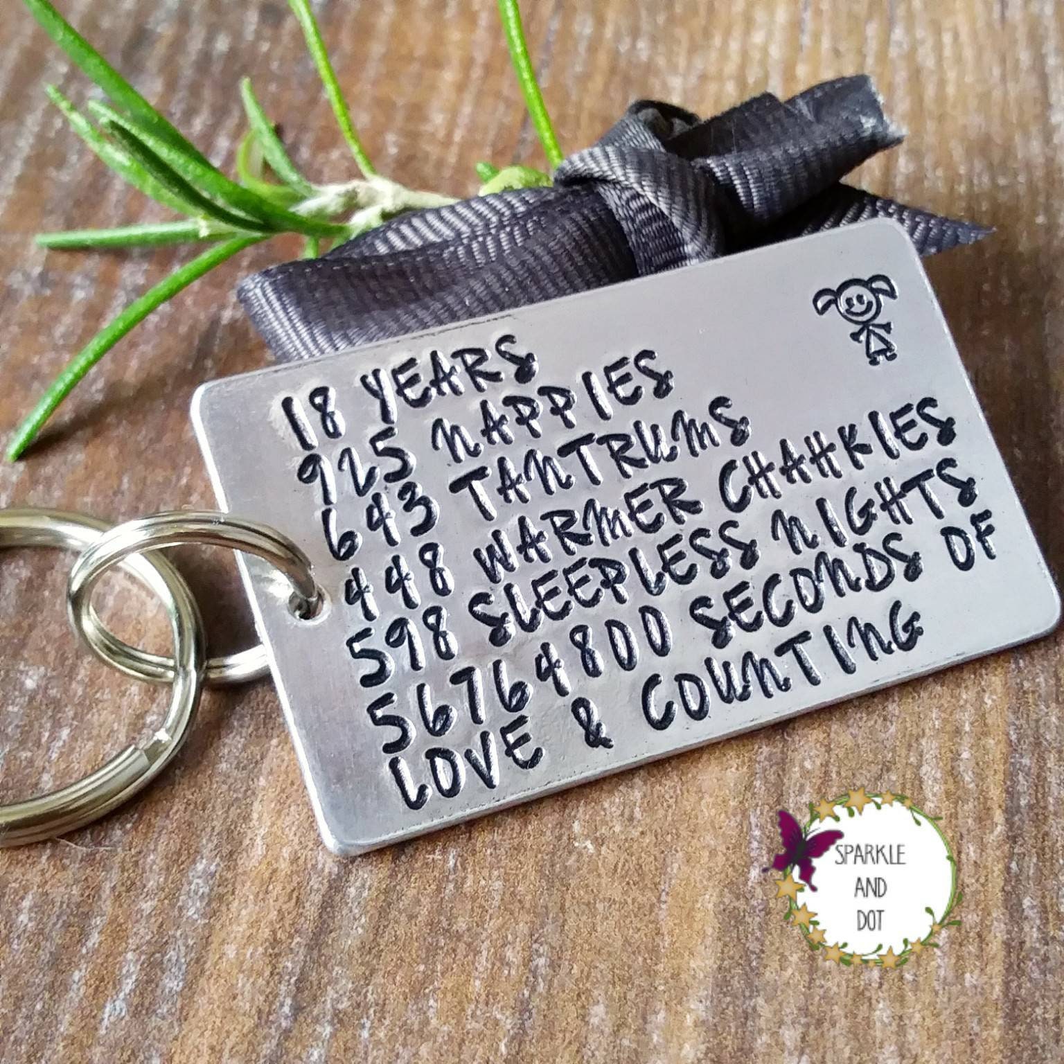 Personalised Birthday Gifts Daughter 18th Keyring 1st Car | Etsy