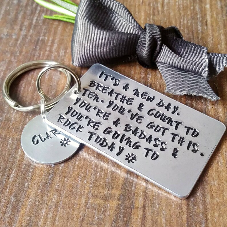 You've Got This Keyring Just Breathe Mantra Quote Best | Etsy