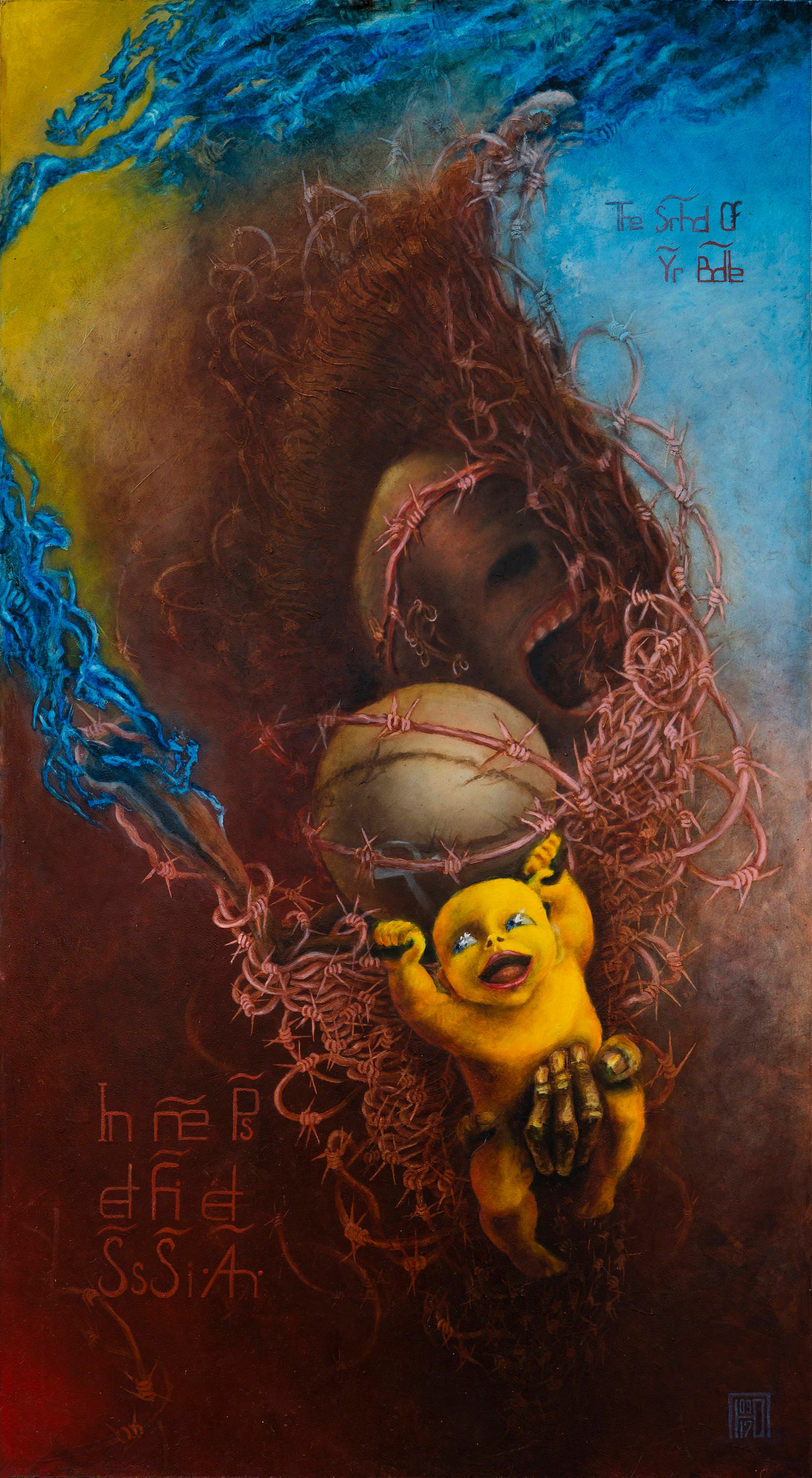 Dark Surreal Art Original oil painting Horror Surrealism | Etsy