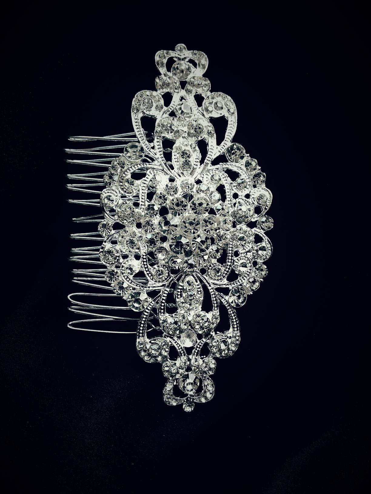 WEDDING HAIR COMB Crystals Diamontes Hair Pin Wedding Hair - Etsy Australia