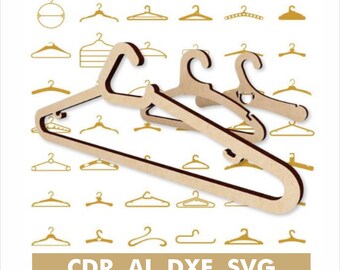 Clothes hanger svg | Etsy