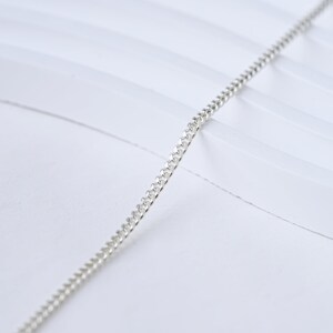 3x2.2mm S925 Curb Chain, Sterling Silver Cuban Chain, Unfinished Cuban Chain for Jewelry Making ...