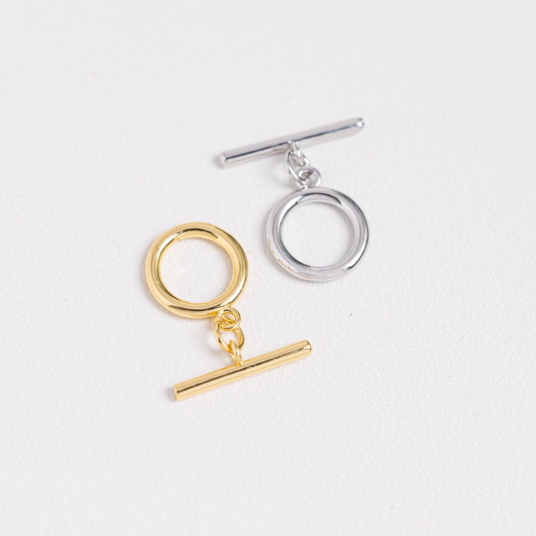 Toggle Clasp, Gold Plated Toggle Clasp, Minimalist Jewelry Making ...
