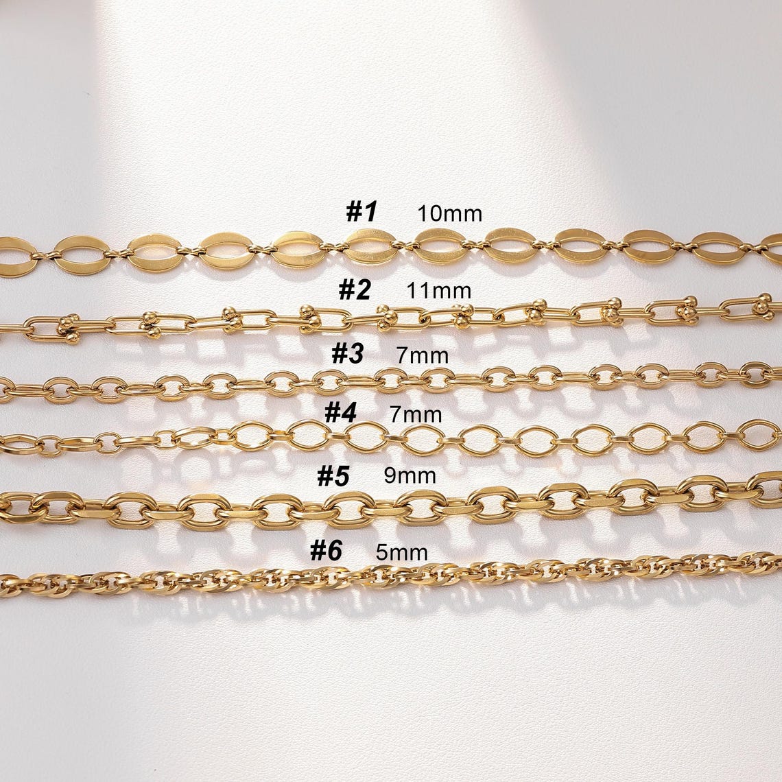 Stainless Steel Cable Chain, Round Cable Chain, Gold Plated Chain ...