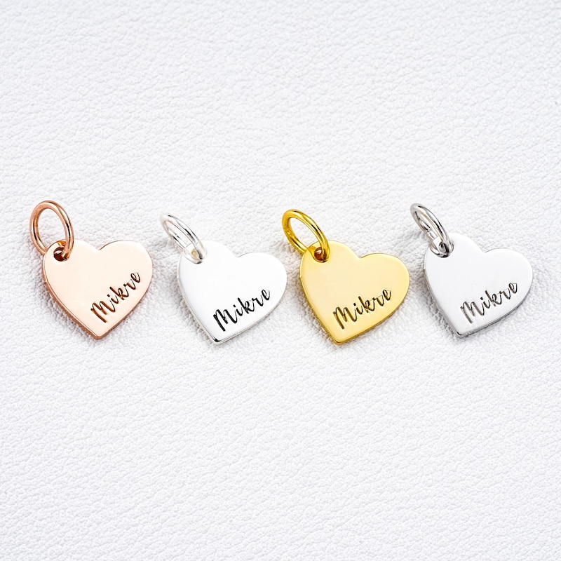 Heart Shaped Charms - Etsy