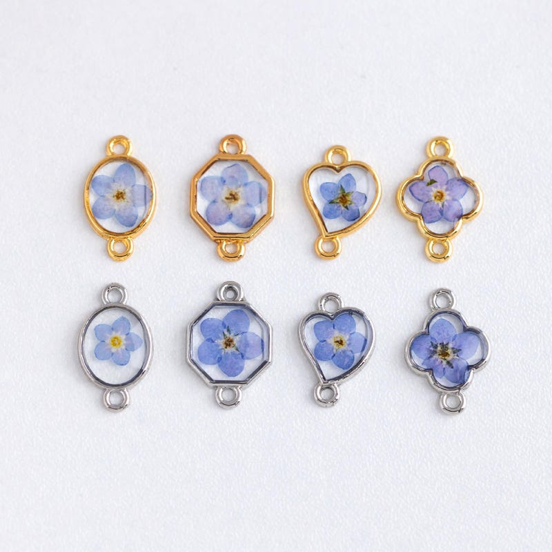 Forget Me Not Charm - Etsy