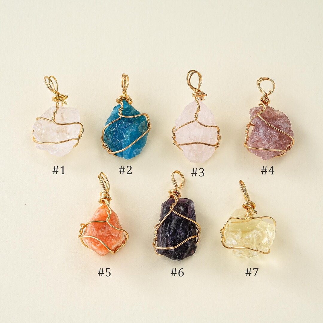 Irregular Natural Stone Charm, Irregular Raw Gemstone Charms, Natural ...