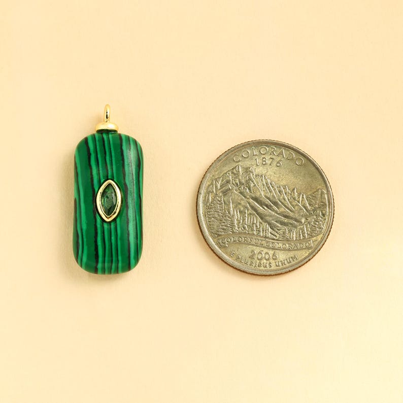 Natural Stone Charm, Stone With Gemstone Pendant, Jewelry Making - Etsy