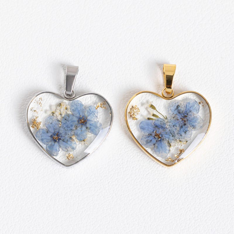 Forget Me Not Charm - Etsy