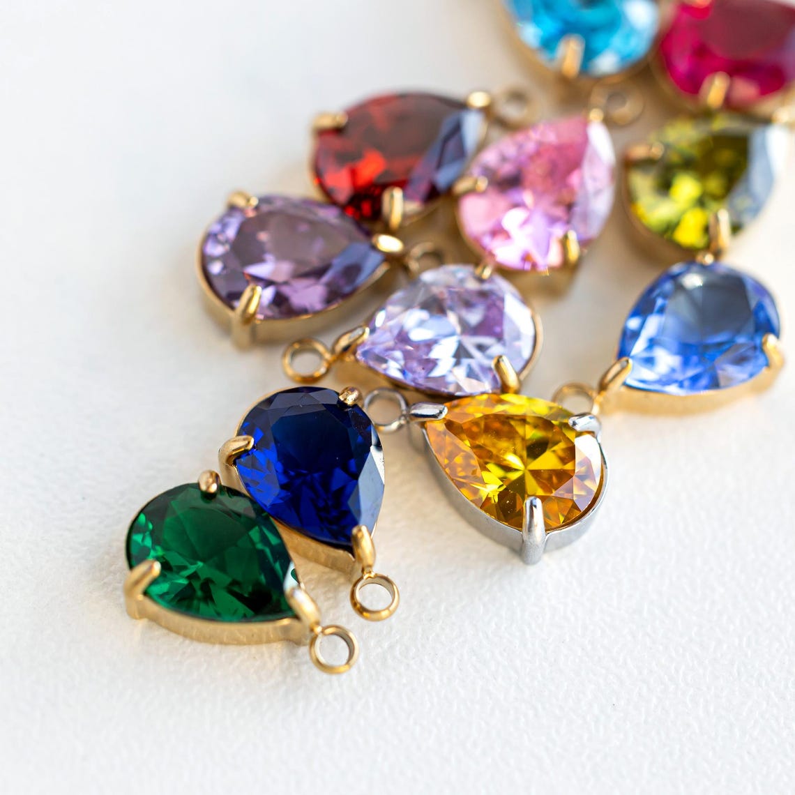 Gold Plated Birthstone Charm, Birthstone Charms, Personalized Jewelry ...