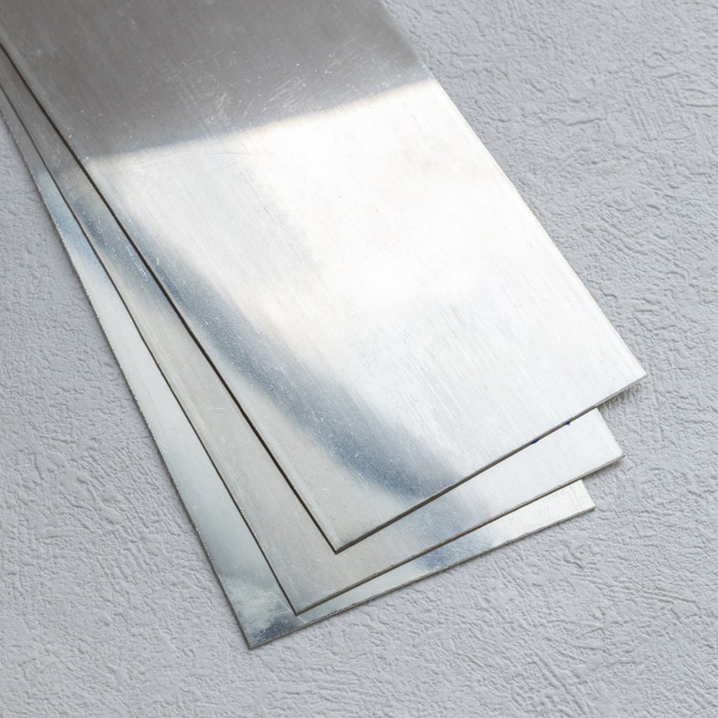 18 Gauge Sterling Silver Rectangle Sheet, S925 Flat Wires, Ring Blank ...