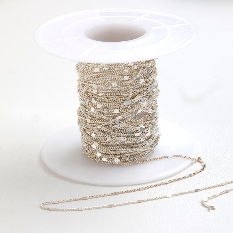 Bulk 925 Sterling Silver Chain, Paperclip Chains, Curb Chain, S925 ...
