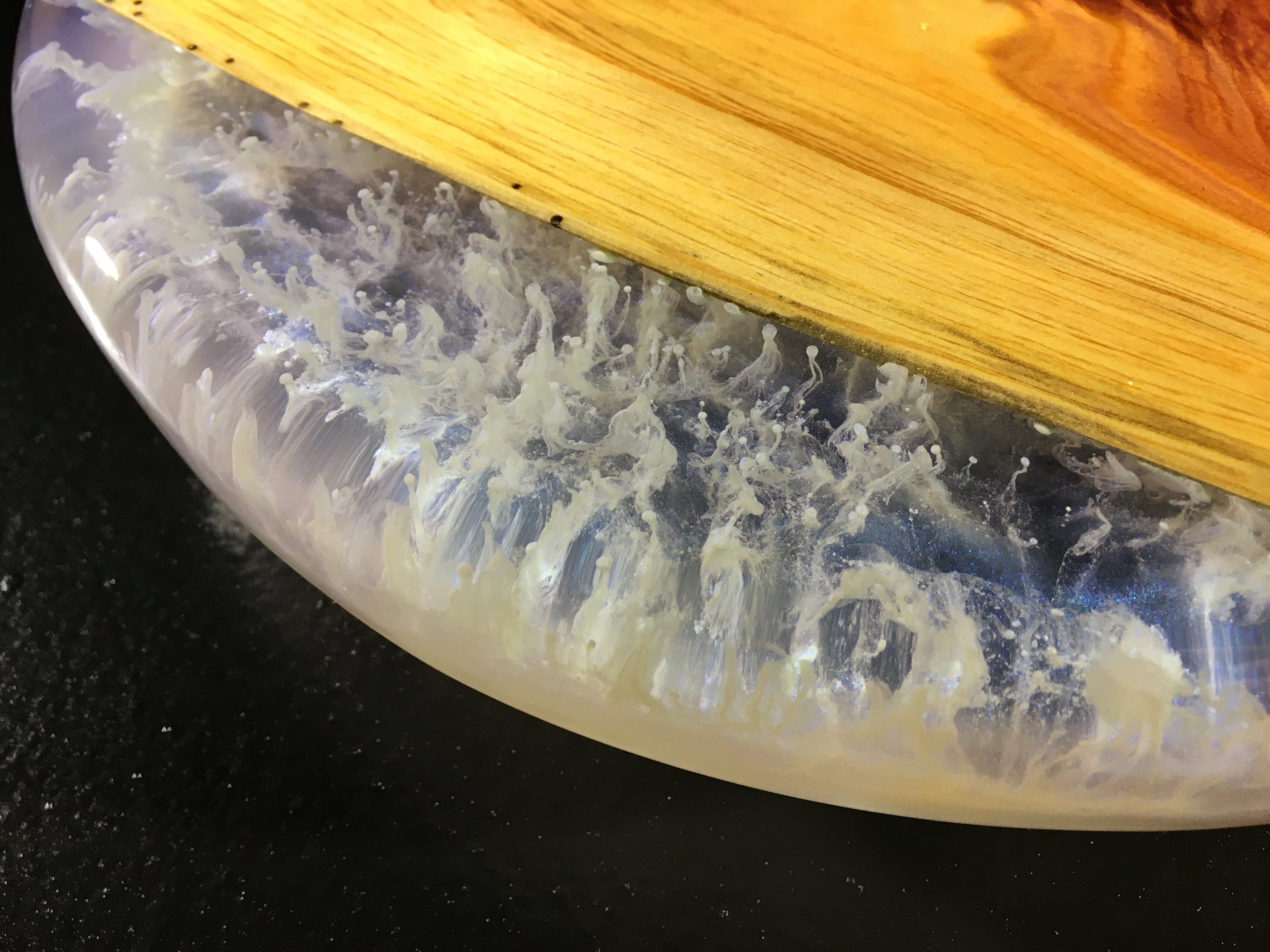 12 Round Red Cedar Epoxy Table Centerpiece Table Art Display Board ...