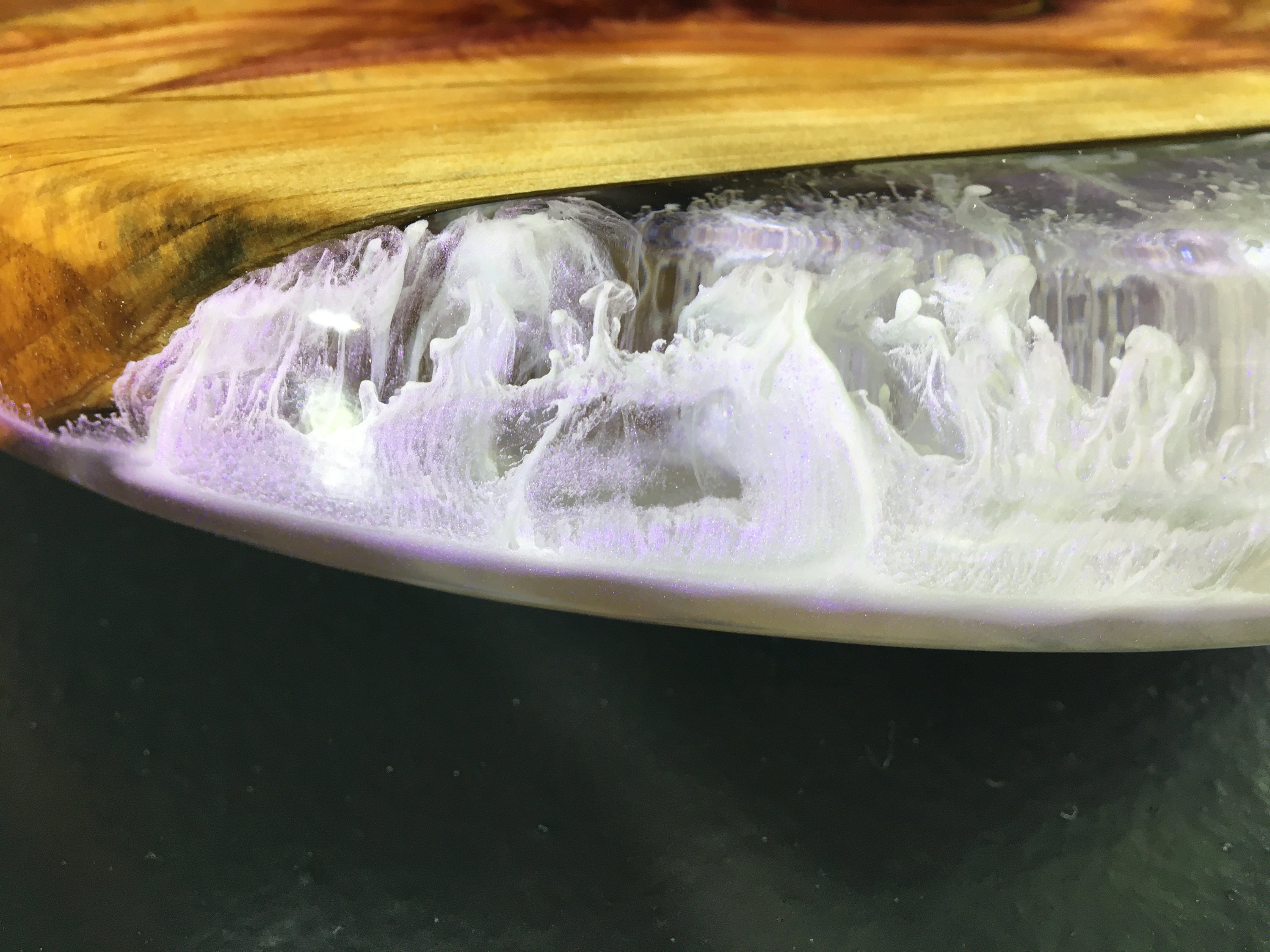 12 Round Red Cedar Epoxy Table Centerpiece Table Art - Etsy