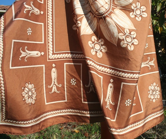 CASSANDRE Paris silk scarf. Vintage. Made in France. … - Gem