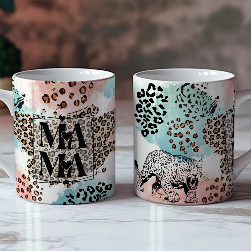 Leopard Coffee Mug - Etsy