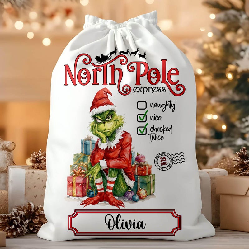 Grinch Christmas Gift Sack - 60+ Gift Ideas for 2026