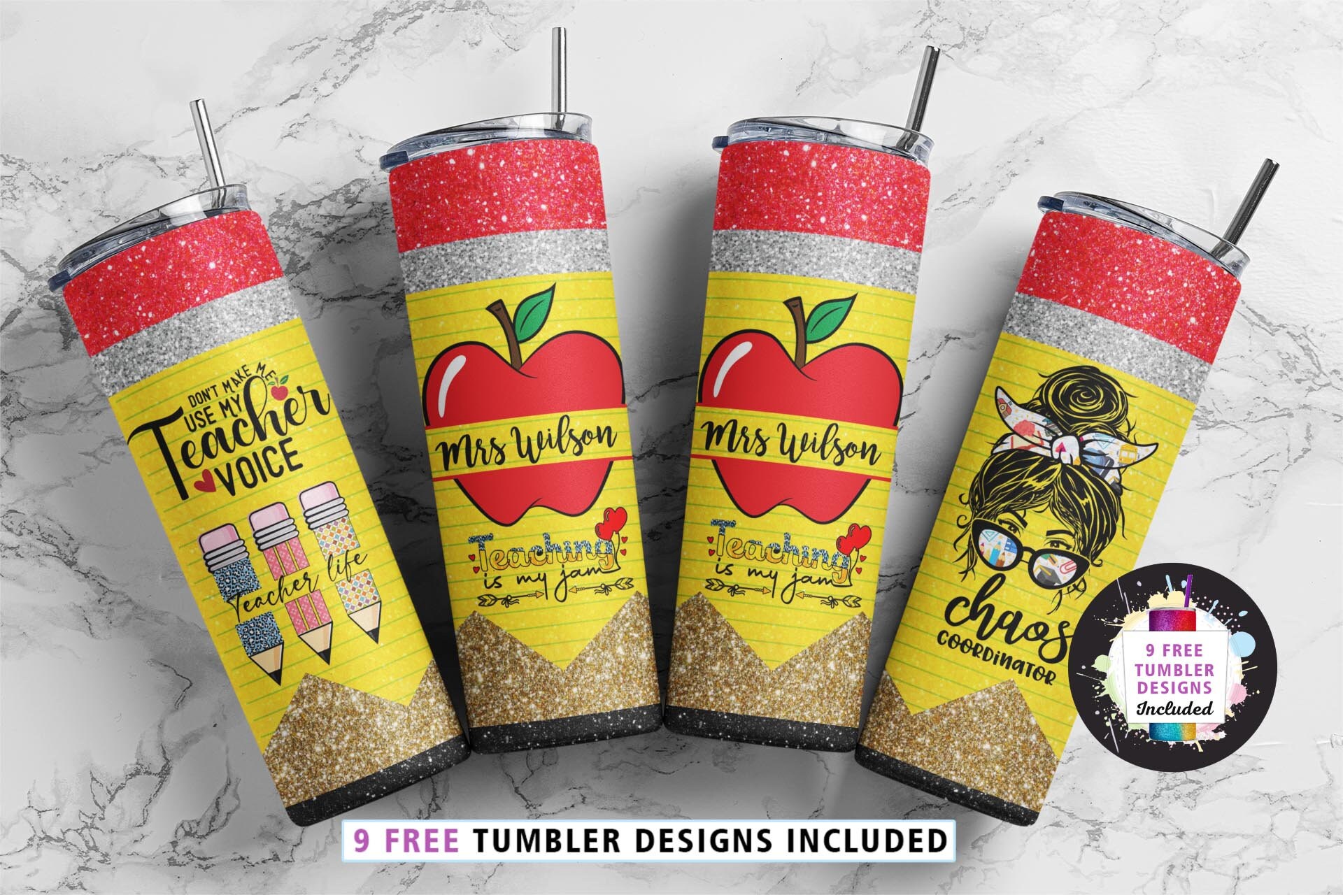 Teacher Life 20 Oz Skinny Tumbler Sublimation Design Template - Etsy