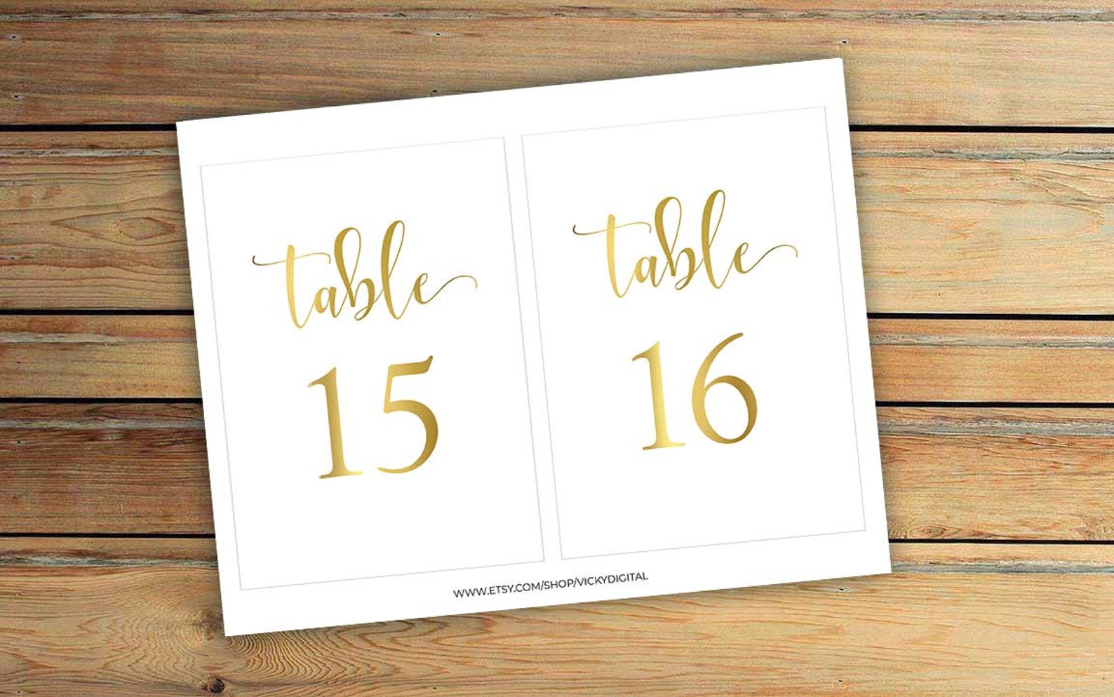 Table Number Template Table Numbers Printable Table Numbers | Etsy