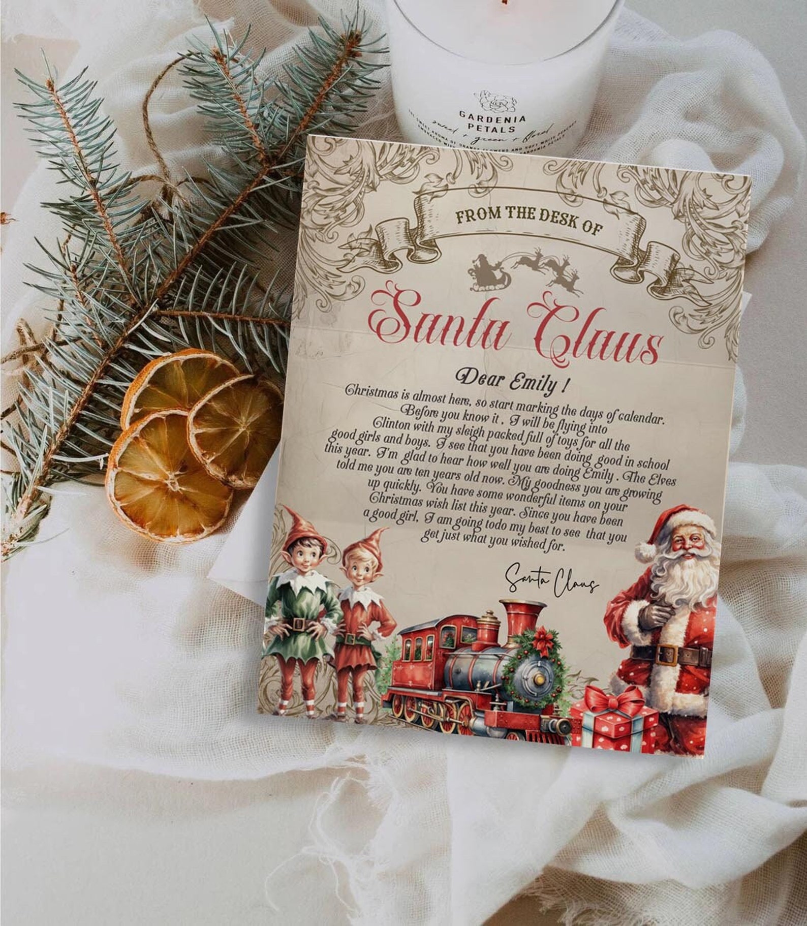 Letter From Santa, Editable Certificate From Santa, Official Santas ...