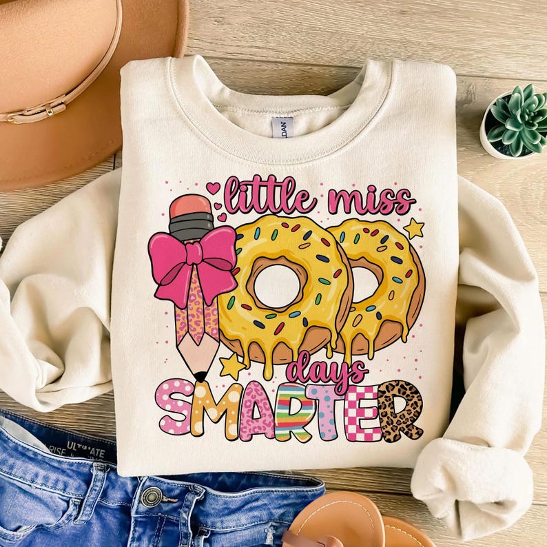 100 Days of School Png, Little Miss 100 Days Smarter, Teacher and ...