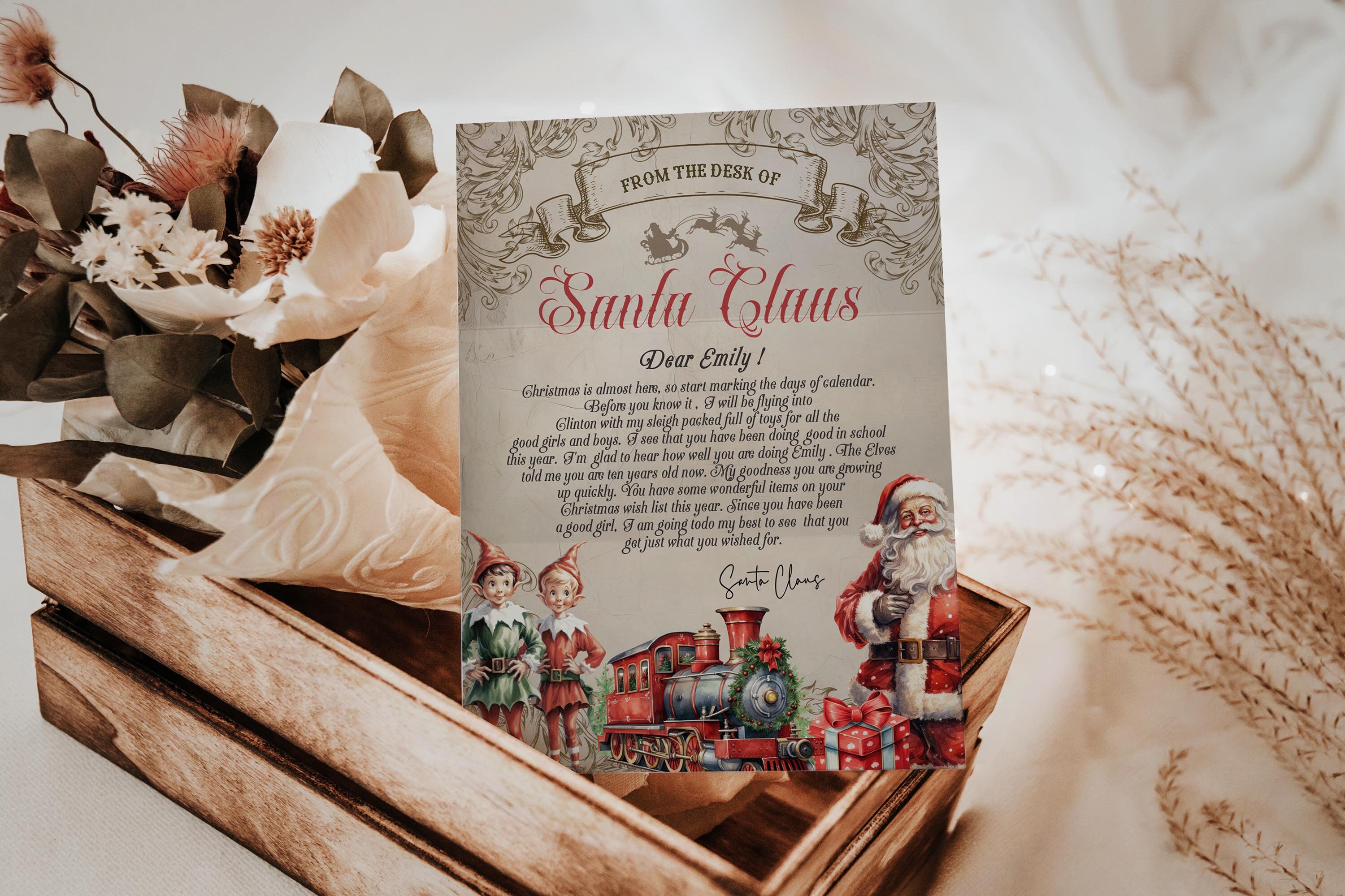 Letter From Santa, Editable Certificate From Santa, Official Santas ...