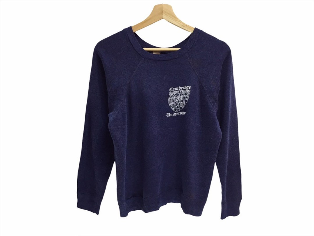 Rare!! Vintage University Cambridge Spellout Pullover Jumper Sweatshirt ...