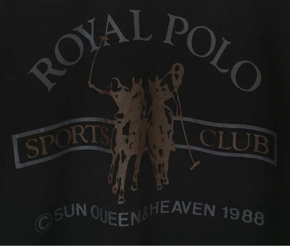 Rare!! Royal Polo Sports Club Big Logo Spellout Pullo… - Gem
