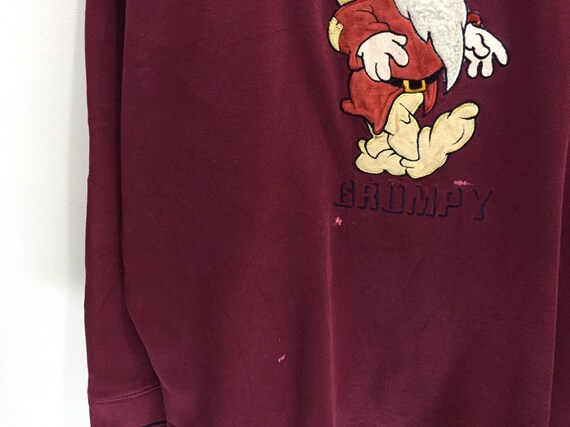 Rare!! Grumpy Walt Disney Cartoon Pullover Jumper Swe… - Gem