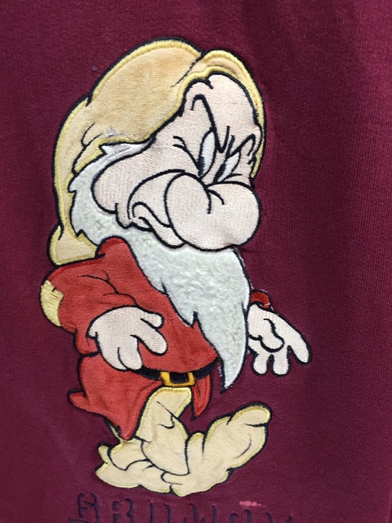 Rare!! Grumpy Walt Disney Cartoon Pullover Jumper Swe… - Gem