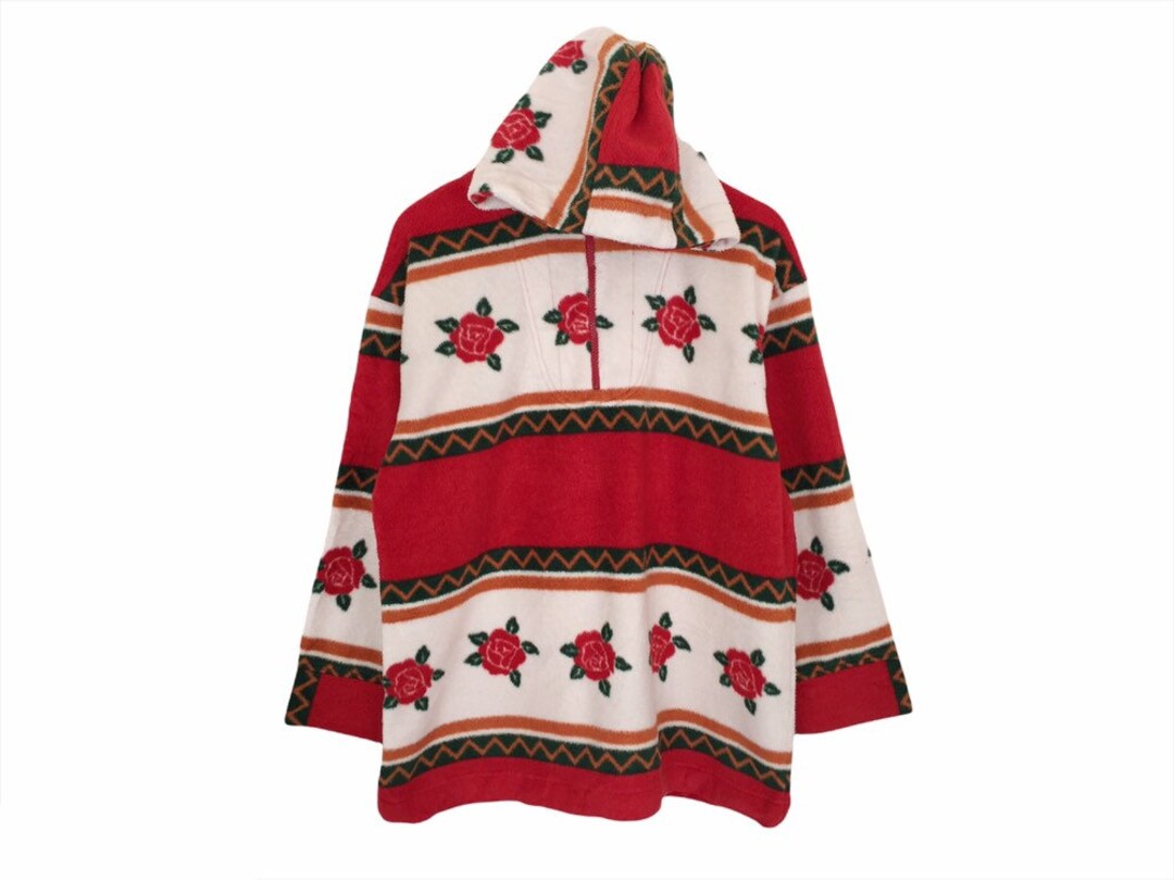 Rare!! Rose Flower All Over Full Print Nice Design Pullover Jumper ...