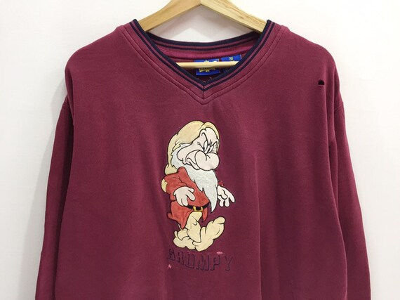 Rare!! Grumpy Walt Disney Cartoon Pullover Jumper Swe… - Gem