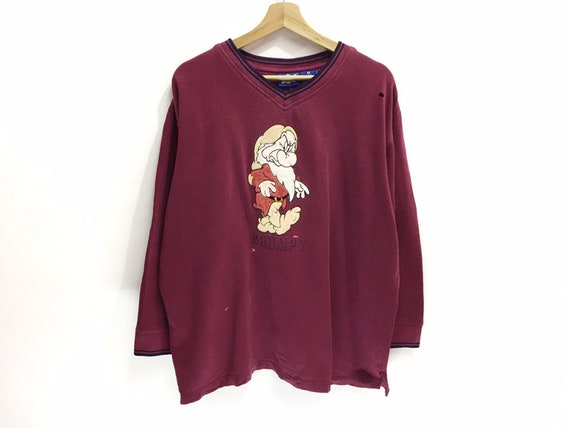 Rare!! Grumpy Walt Disney Cartoon Pullover Jumper Swe… - Gem
