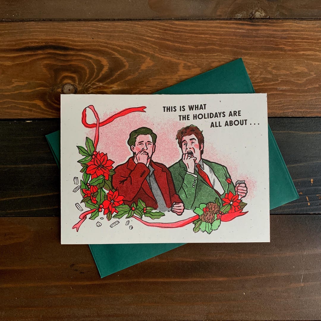 Seinfeld Holiday Gum Card - Etsy