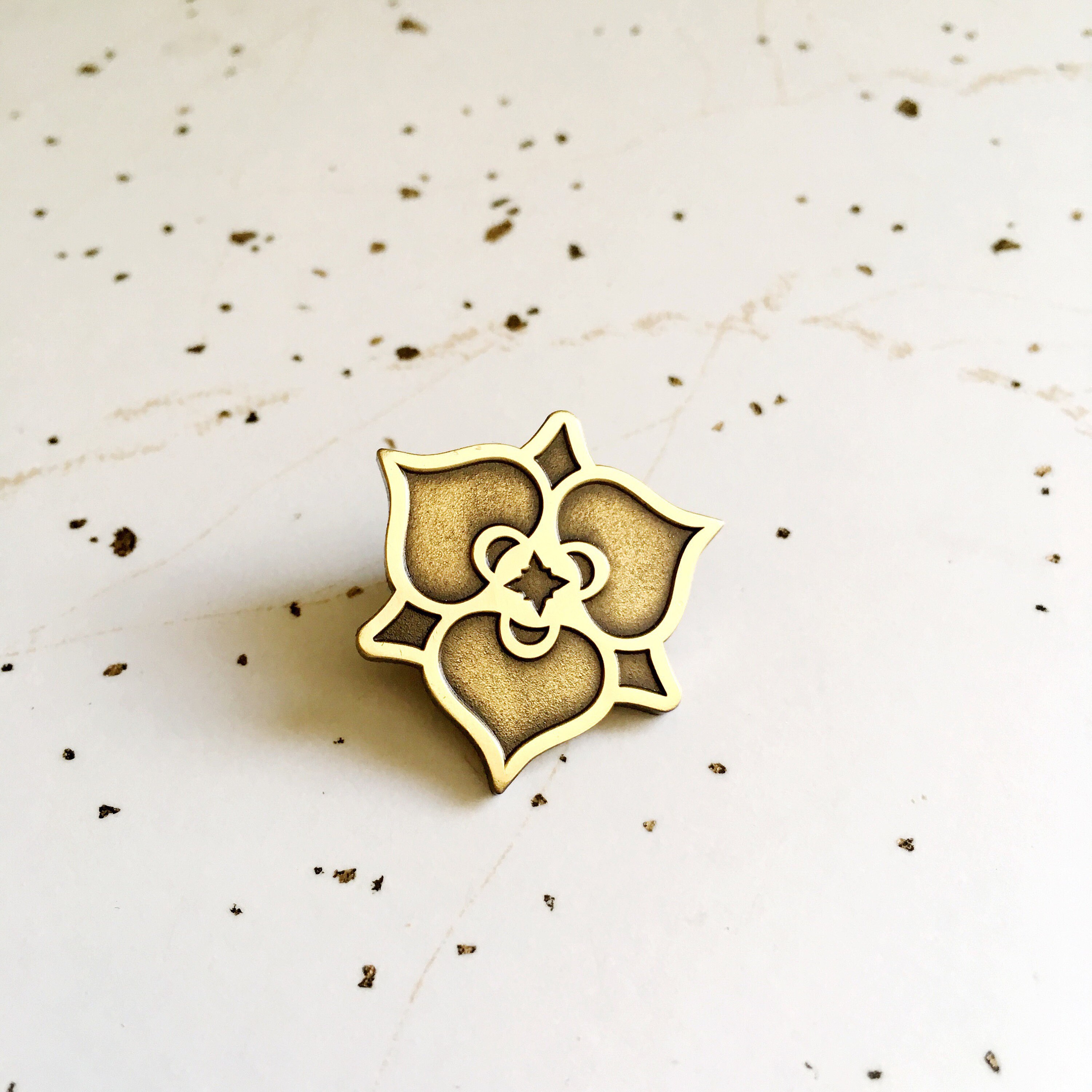 Sego Lily Enamel Pin - Etsy