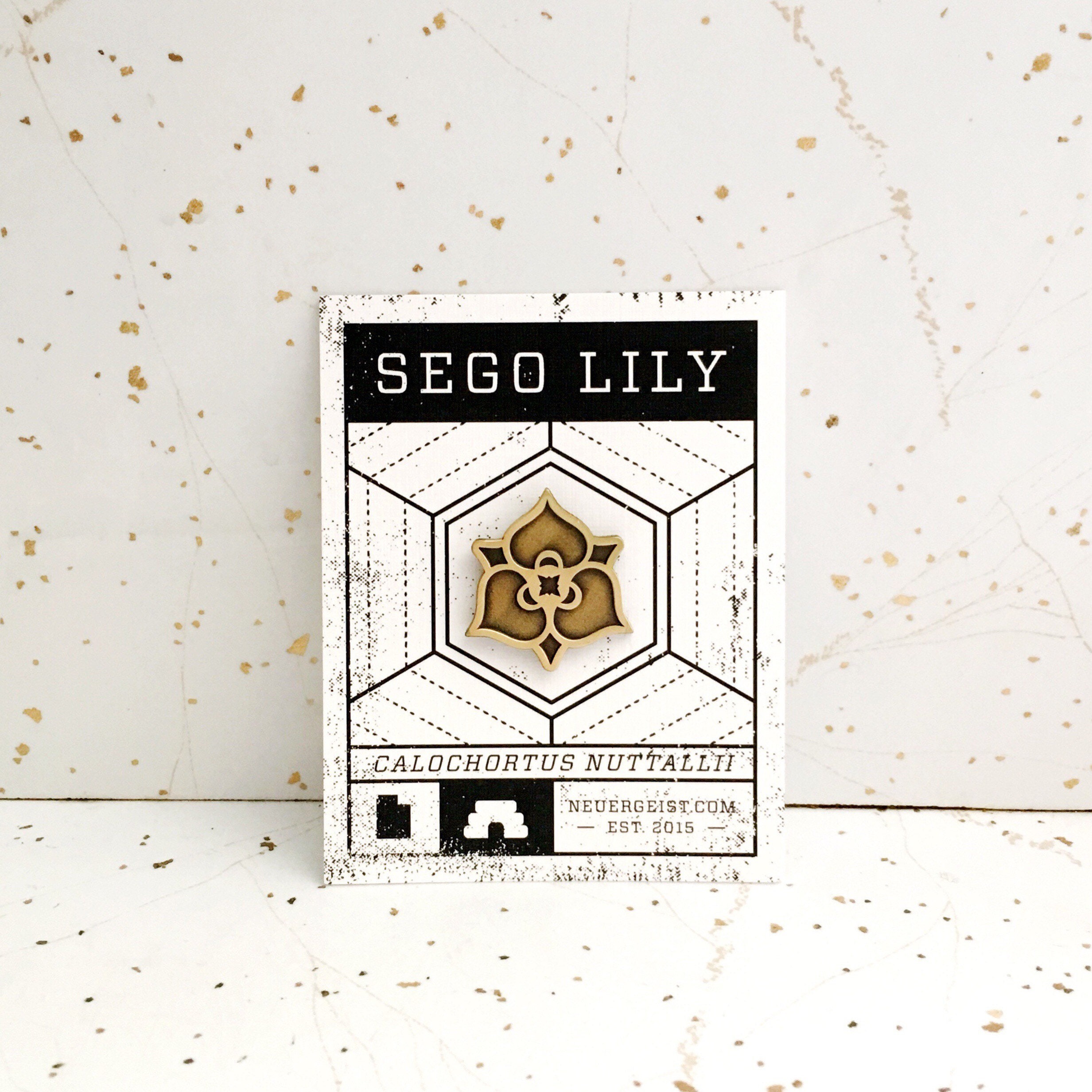 Sego Lily Enamel Pin - Etsy