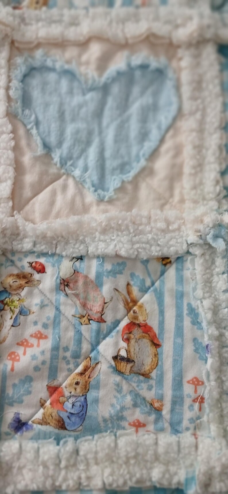 Peter Rabbit Rag Quilt - Etsy