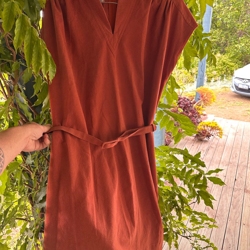 Rust Dress - Etsy