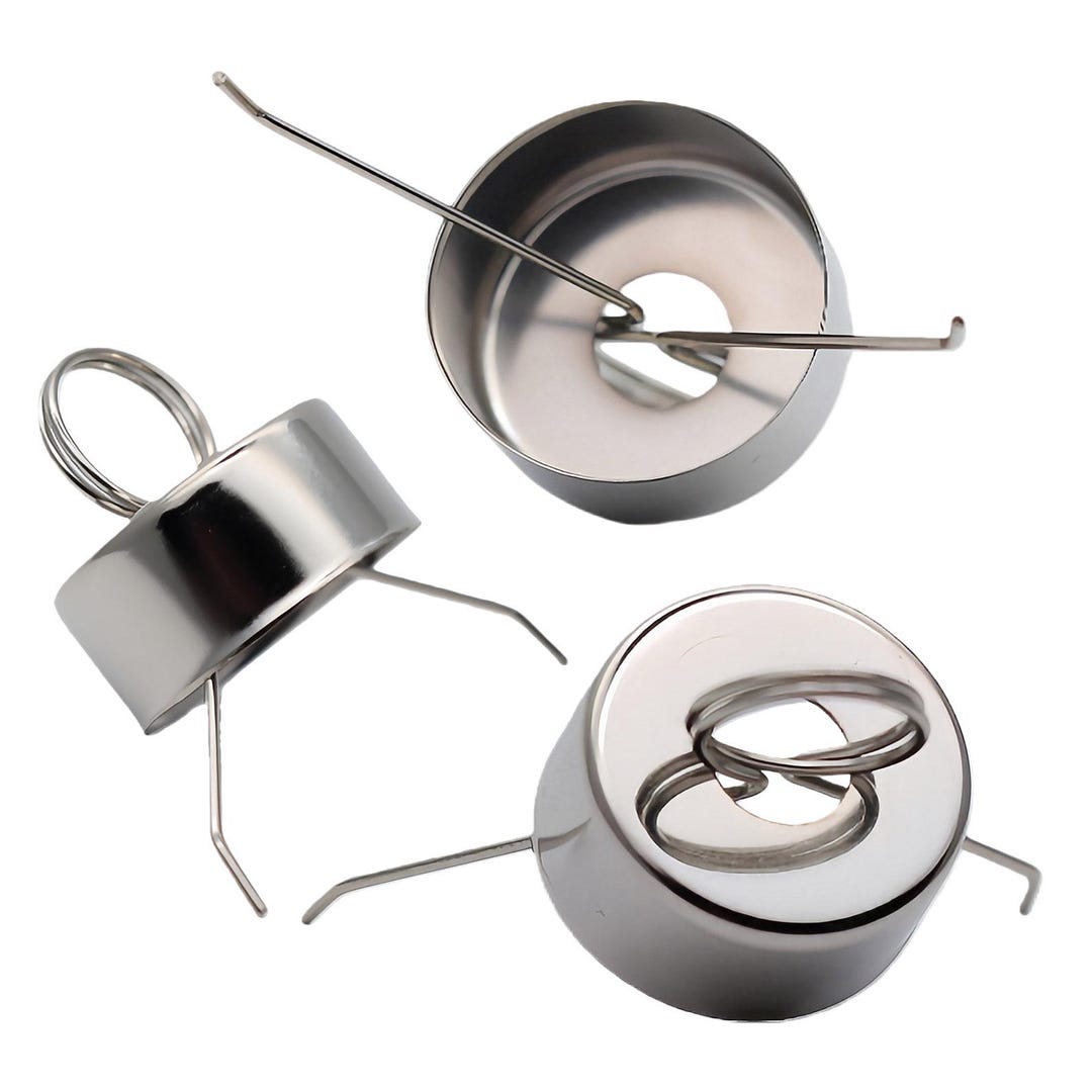 50 Pieces X Silver Hanger Tops Hanging Caps for Creative DIY Christmas ...